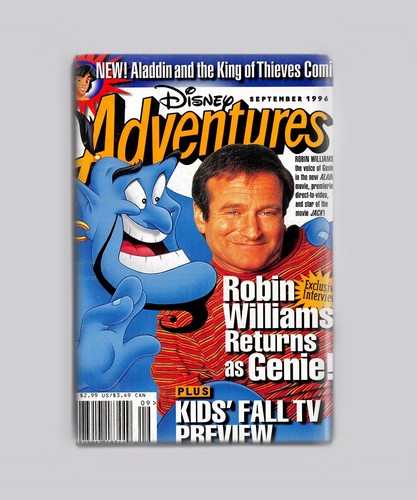 ALADDIN / ROBIN WILLIAMS - DISNEY ADVENTURES 2"x3" FRIDGE MAGNET ...