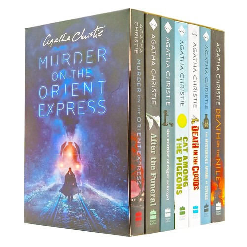 Agatha Christie Poirot Series 7 Books Collection Box Set PAPERBACK 2023 ...