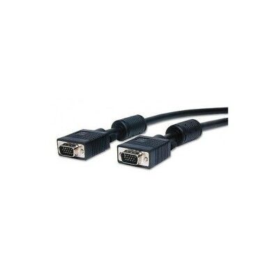 CAVO MONITOR VGA/SVGA/XGA M/M 10mt. NERO + FERRITI DOPPIA SCHERMATURA ...