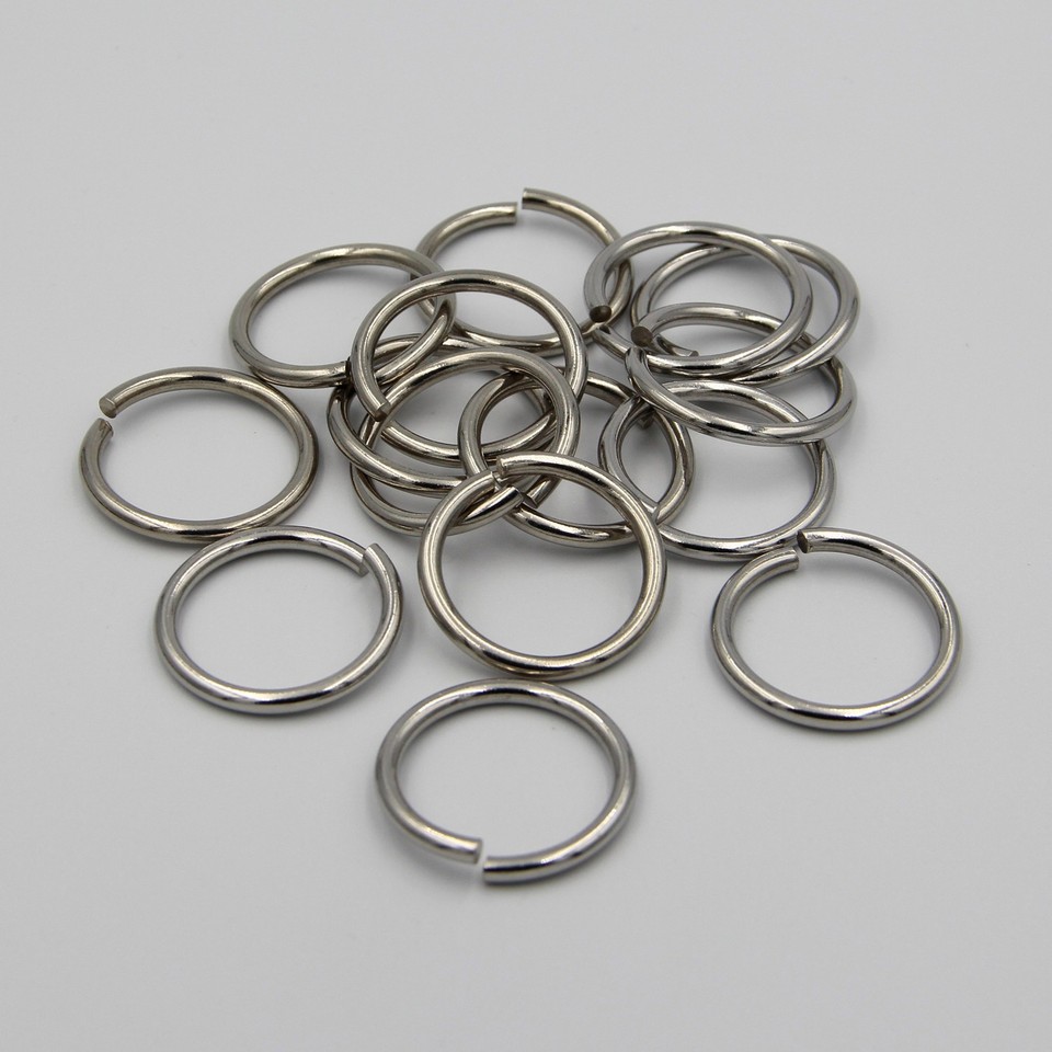 Split Ring Stainless Steel Key Jump Ring 20mm lot | eBay