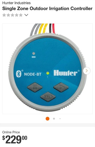 Hunter Node-BT-100 Single Station Bluetooth Battery Controller DC solenoid 746178857397| eBay