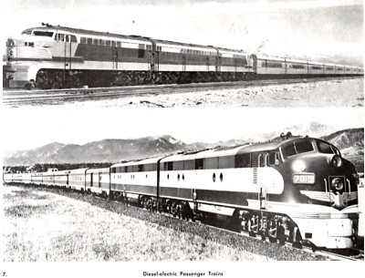 0RIGINAL VINTAGE LARGE 1959 PRINT RAILROAD TRANSPORTATION - PASSENGER ...