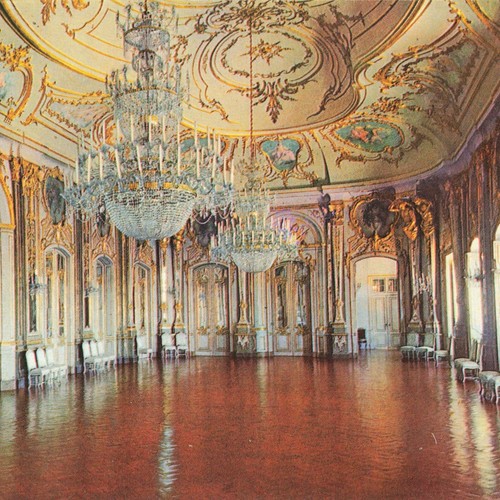 Chandelier Queluz National Palace Portugal Throne Room Unused Ephemera ...