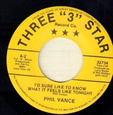 Phil Vance Dont Forget To take Your Memory / Id Sure Like To Know What ...