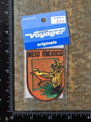 Vintage NEW MEXICO Roadrunner Yucca Travel Souvenir Patch MIP 1970s ...