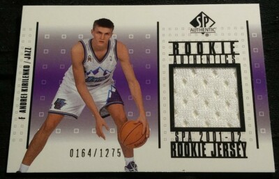 2001-02 ANDREI KIRILENKO SP AUTHENTIC ROOKIE AUTHENTICS JERSEY CARD ...