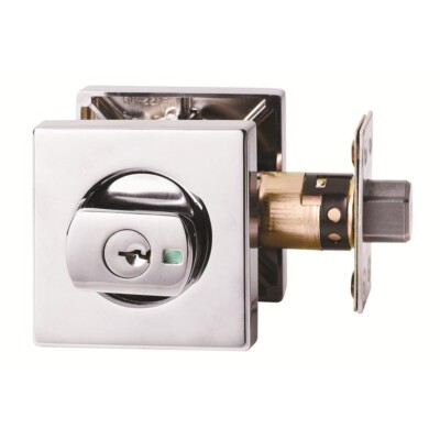 Lockwood Paradigm Double Cylinder Deadbolt Square Polished Chrome ...