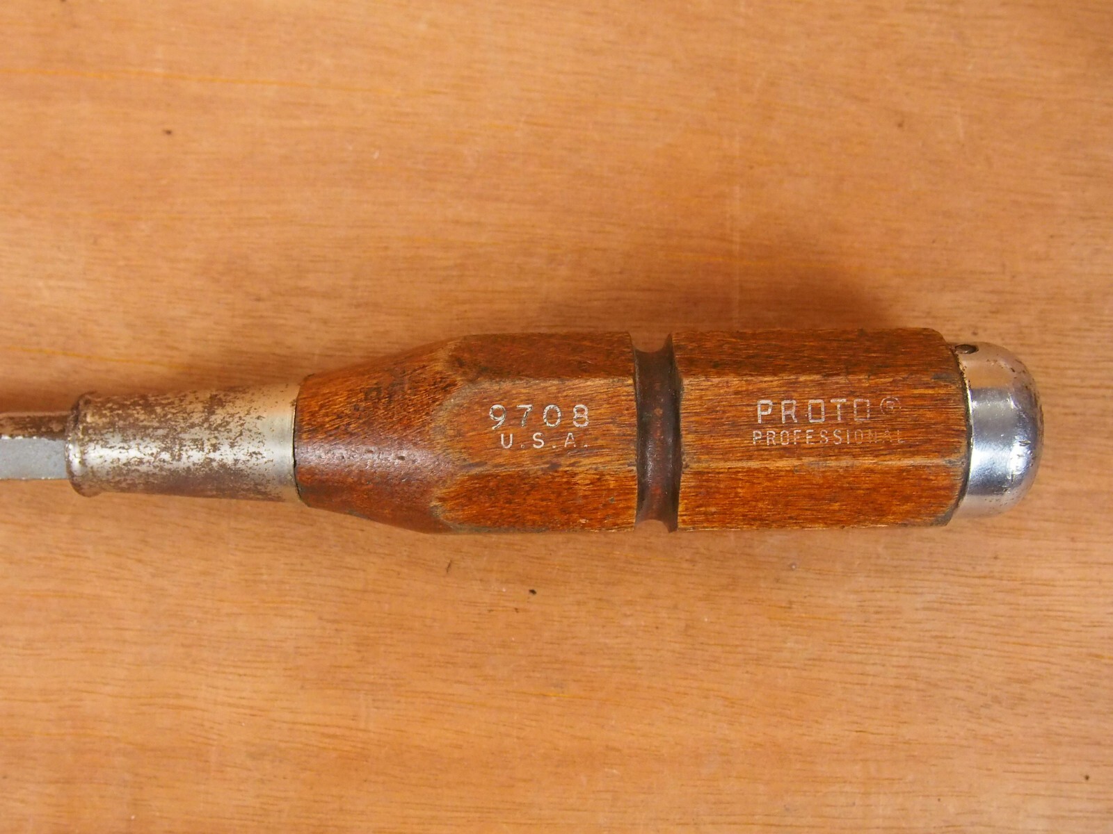 Proto Professional 9708 Wood Handle Sloted Standard Screwdriver | eBay
