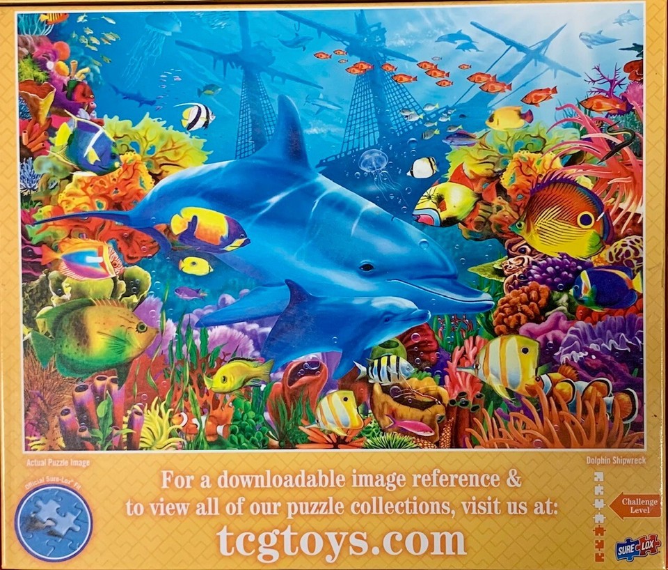 Dolphin Shipwreck Art Gallery 300 Piece Jigsaw Puzzle Sure Lox New | eBay