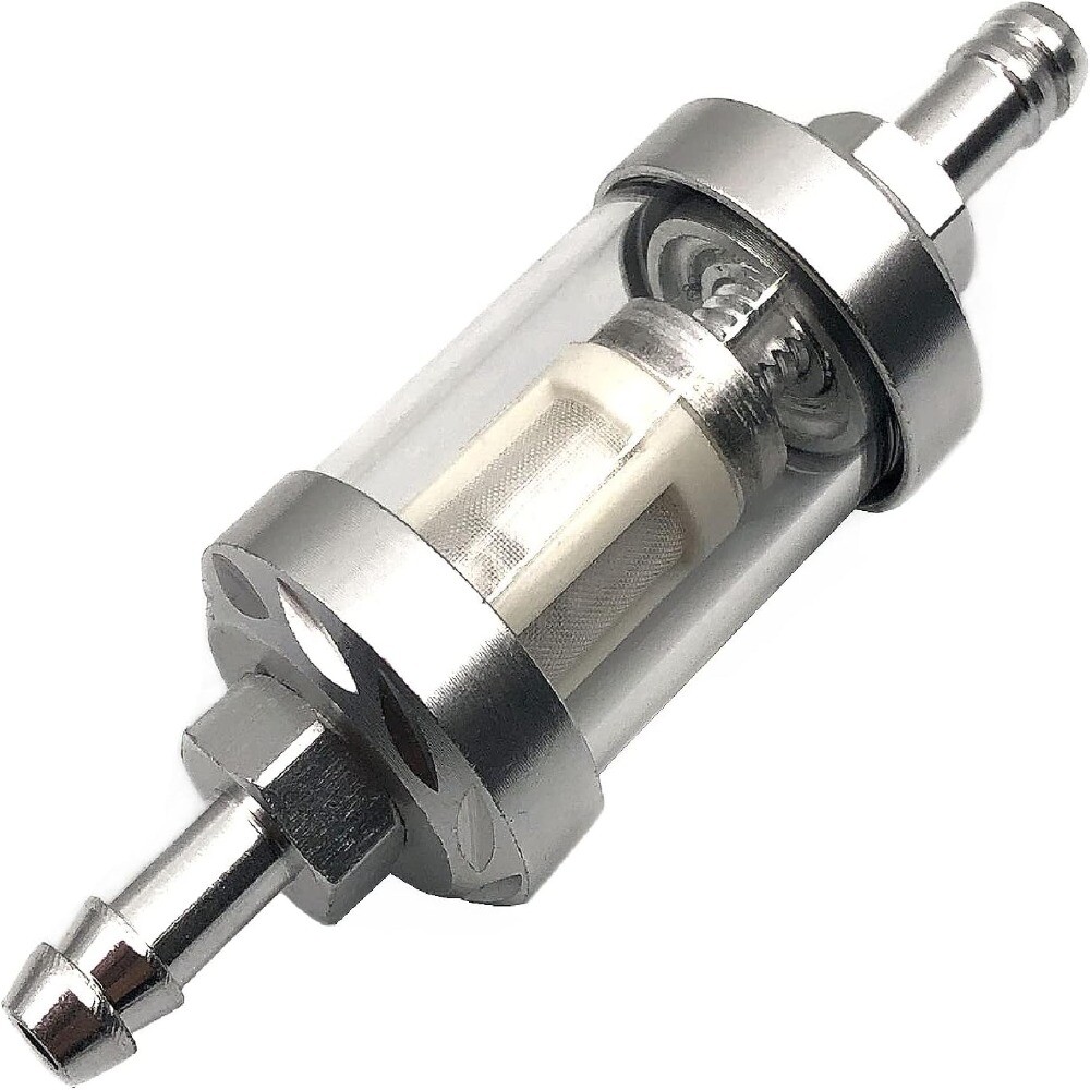 2pcs 5/16 Inch Fuel Filter Glass Inline Fuel Filter Clear View Glass ...