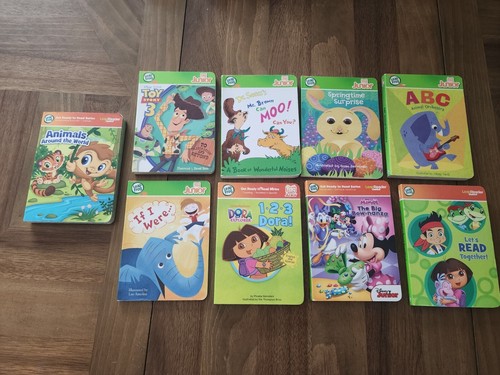 LeapFrog Tag Junior Reader Books 9 Total Dora Minnie Mouse Toy Story ...