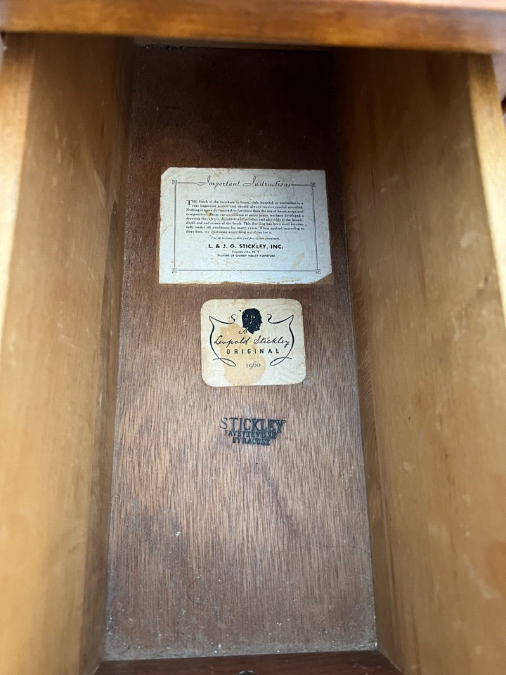 Authentic Stickley Rare Vanity Table Desk Solid Cherry Dovetail Drawers ...