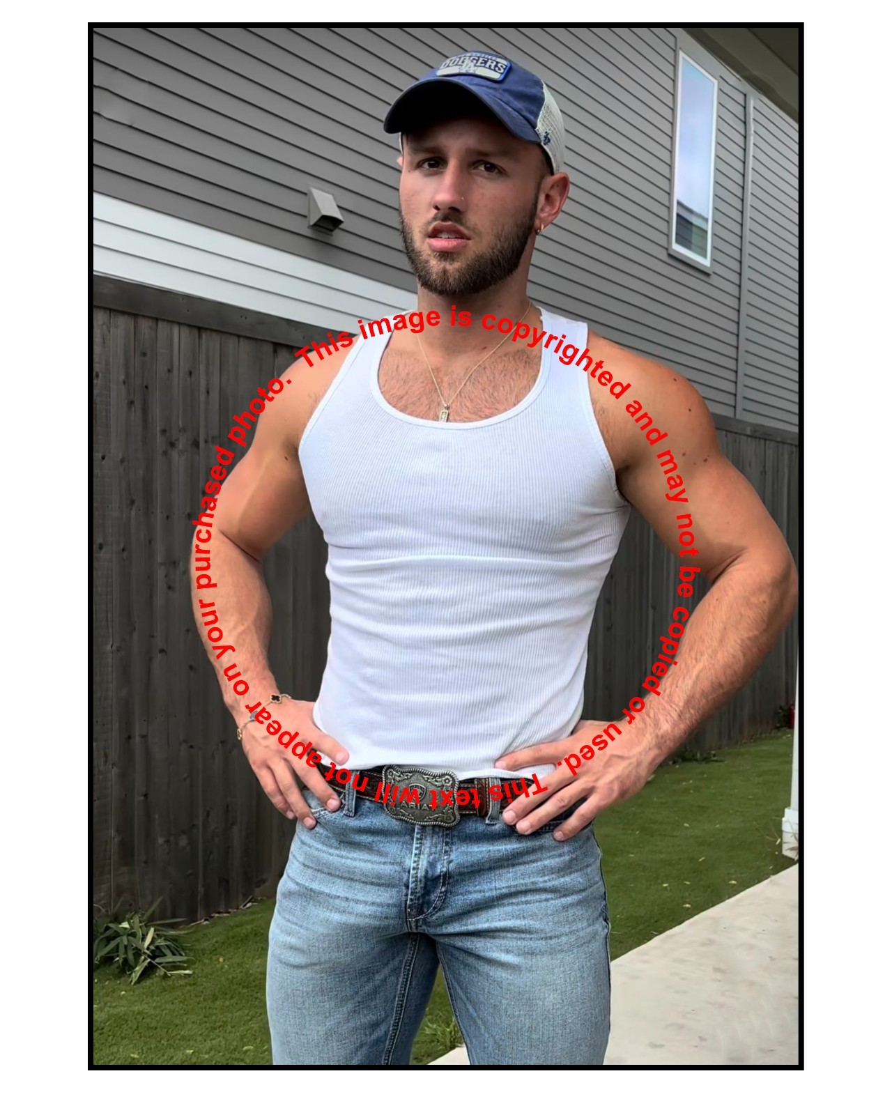 Redneck by his Driveway Fence | eBay