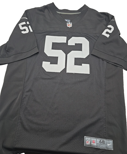 Las Vegas Raiders NFL Khalil Mack #52 Nike On Field Football Jersey 48 ...