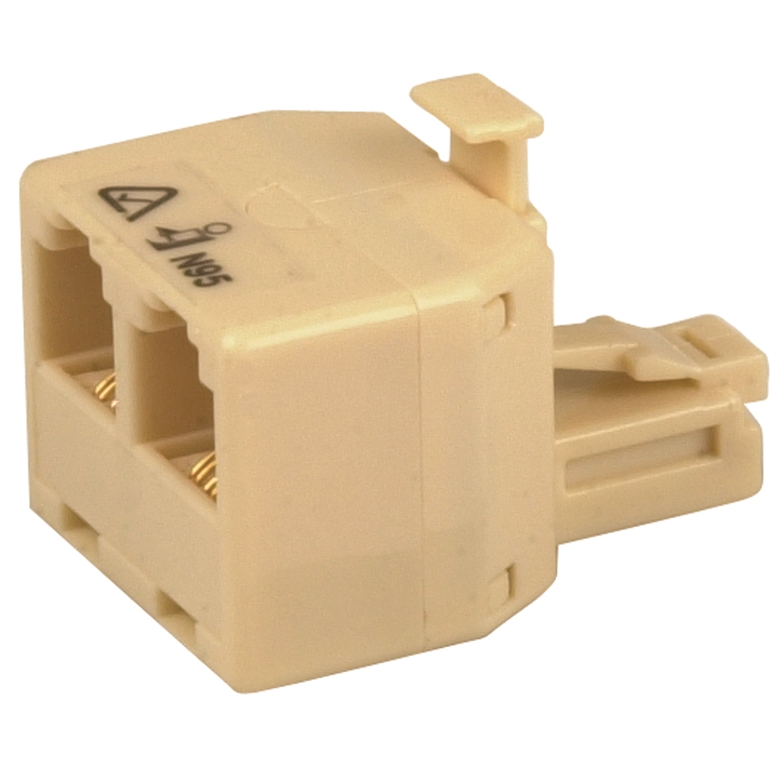 Jackson MODULAR DOUBLE ADAPTOR Telephone Connector, RJ12 or RJ45 *Aust ...