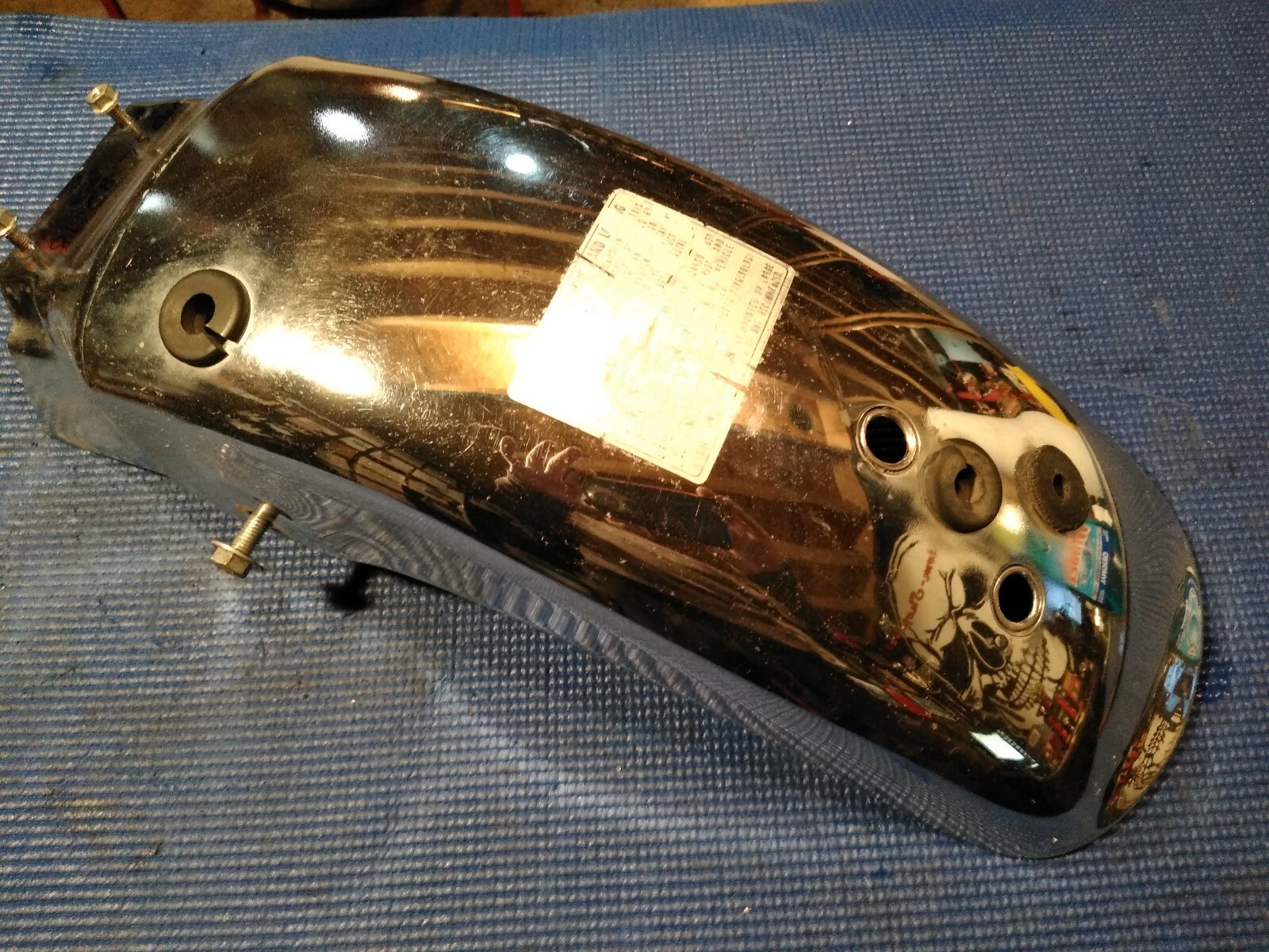 OEM 1981 Honda CB750C Custom Chrome Rear Fender 1980-1982 no dents or ...