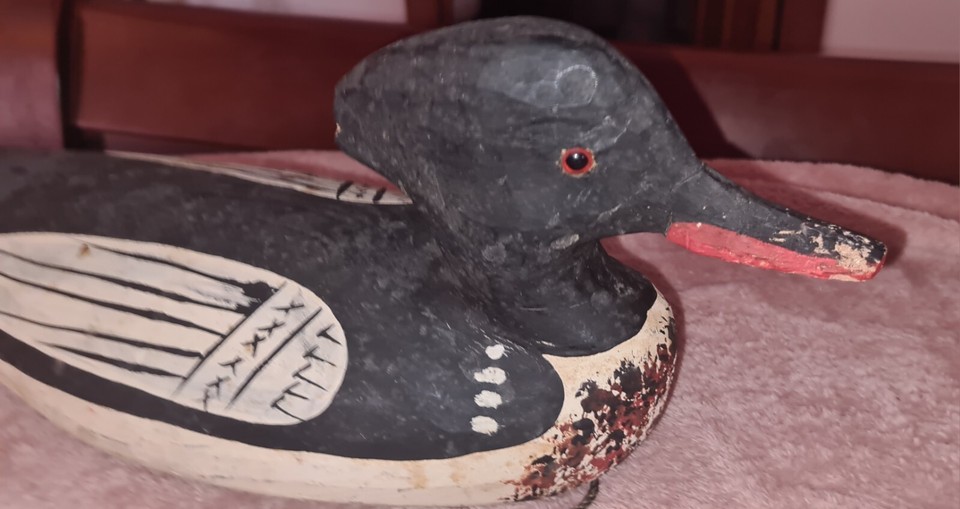 JIMMY BOWDEN Wooden Duck Decoy CHINCOTEAGUE in Excellent shape | eBay