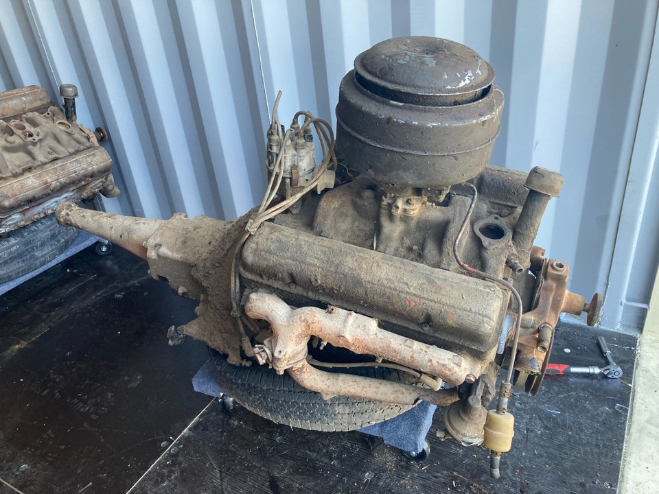 CHEVY 265 ENGINE & 3 speed 3703524 Corvette Belair 1955 Dated H 24 5 | eBay