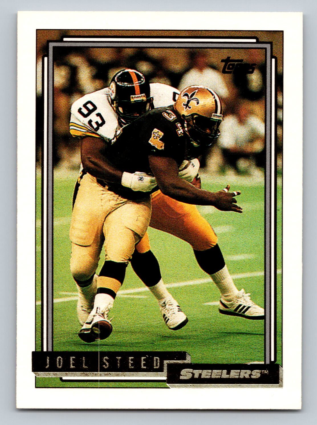 1992 Topps #690 Joel Steed Pittsburgh Steelers Gold | eBay