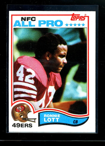 1982 Ronnie Lott Topps Football Rookie Rc #486 NICE Invest NOW HOF R2 ...