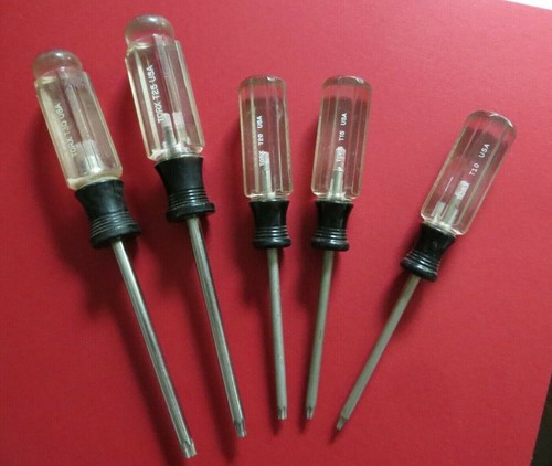 CRAFTSMAN TORX (STAR) SCREWDRIVER SET T10-T30 5 PIECE MADE IN USA | eBay
