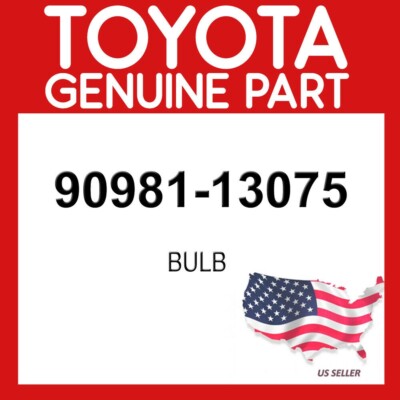 Toyota Genuine 90981-13075 Bulb OEM 9098113075 | eBay