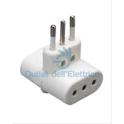 Gewiss Multiple Adapter 2P+T 10A 2 Outlets GW28402 Plugs and Sockets | eBay