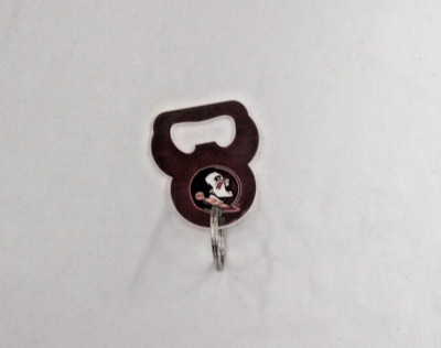 FLORIDA STATE SEMINOLES METAL BOTTLE OPENER KEY CHAIN. 2.5" X 1.5 ...