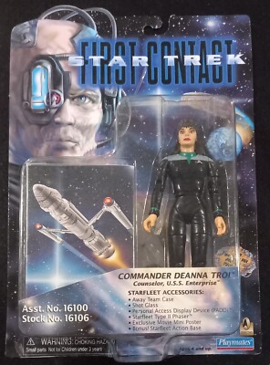 Commander Deanna Troi 1996 Star Trek MOC First Contact Playmates Toys ...