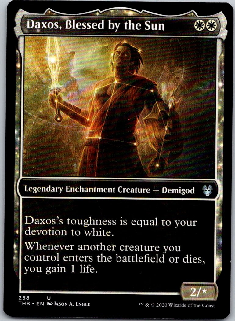 Magic the Gathering Daxos, Blessed by the Sun Showcase Theros Beyond ...