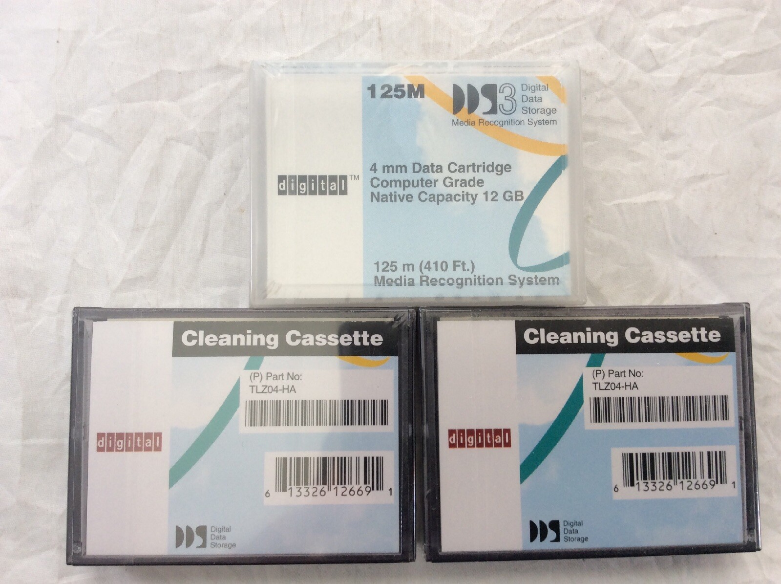 NEW Digital DEC Data Tape Cartridge DDS3 12GB/24GB 125m TLZ-CA Cleaning ...