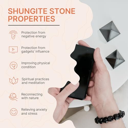 Shungite Stone Pyramid 2" | Authentic Shungite Stones Protection Polished Pyr... | eBay