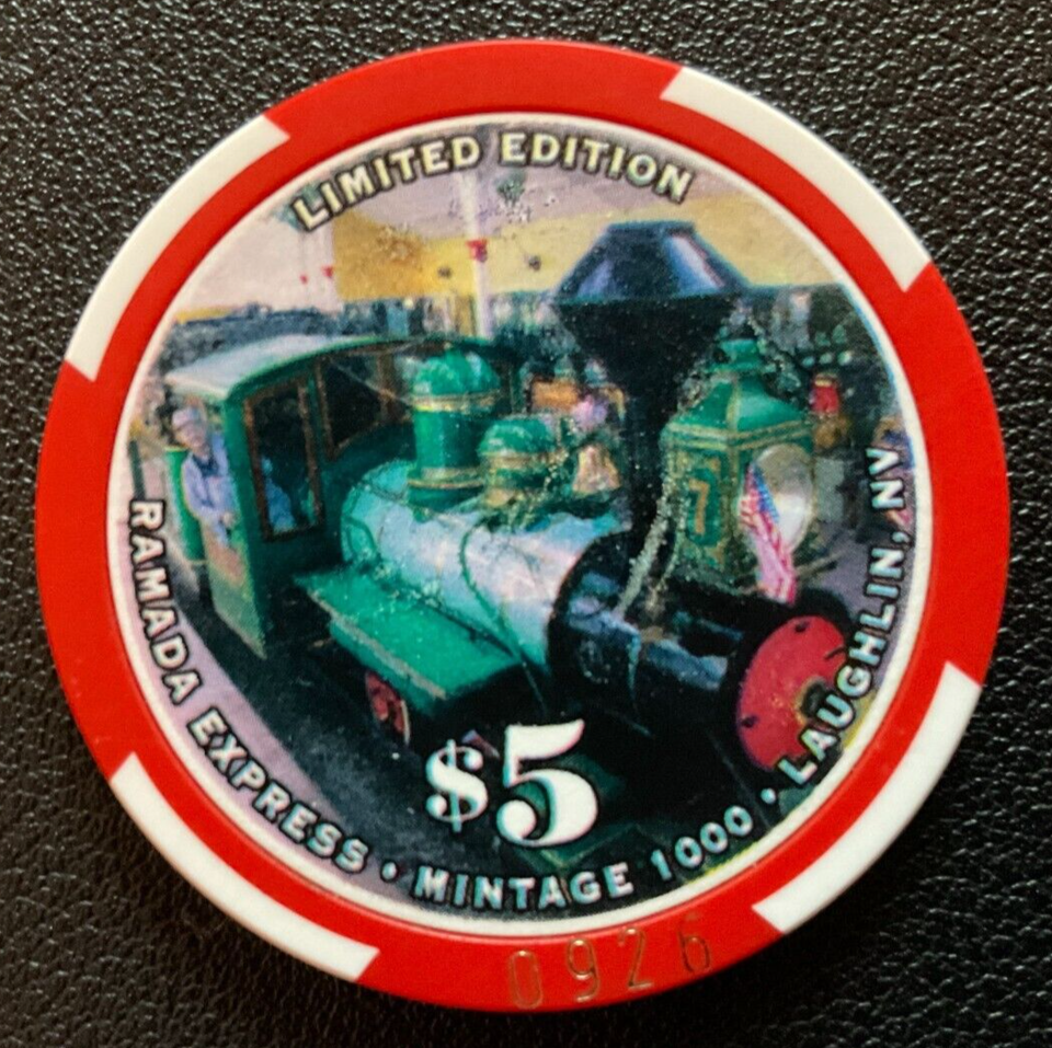 $5 Casino Chip from RAMADA EXPRESS Laughlin, NV - July 4th. 2002 LTD ...