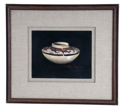 Patricia Dobson Original Tempera on Paper Listed Artist | eBay