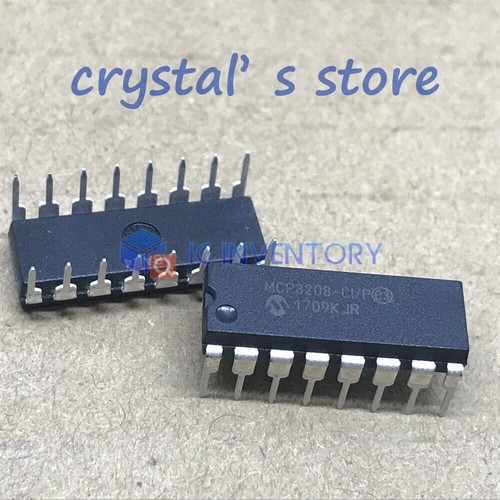 1PCS MCP3208-CI/P PDIP-16 Analog to Digital Converters - ADC 12-bit | eBay