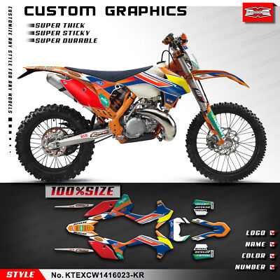 Motocross Full Stickers Kit for EXC XCW 2014 2015 2016 Vinyl Decals ...
