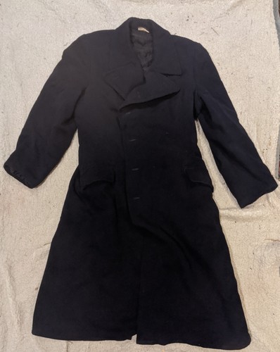 1990's East German Grenztruppen Der DDR Blue Wool Trench Coat Jacket Sg ...