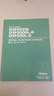 Okuma OSP5020/OSP5000 Special Functions Manual (No. 3) (5th Edition ...