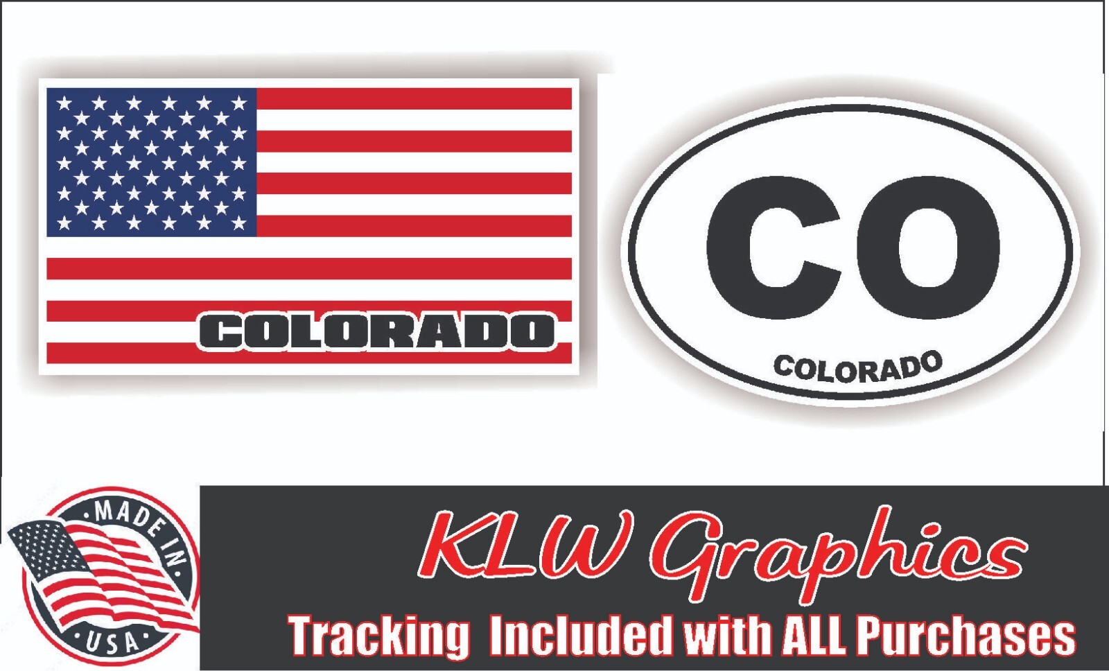 Colorado Decal Sticker USA America Flag United States Car Truck JK JL ...