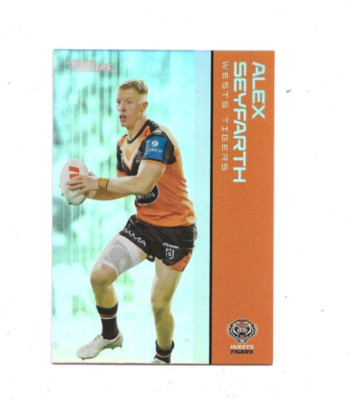 2025 NRL Traders SILVER PARALLEL WESTS TIGERS ALEX SEYFARTH PS 152 CARD ...