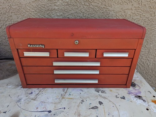 Vintage Kennedy Red Six Drawer Machinist Top Chest Tool Box | eBay