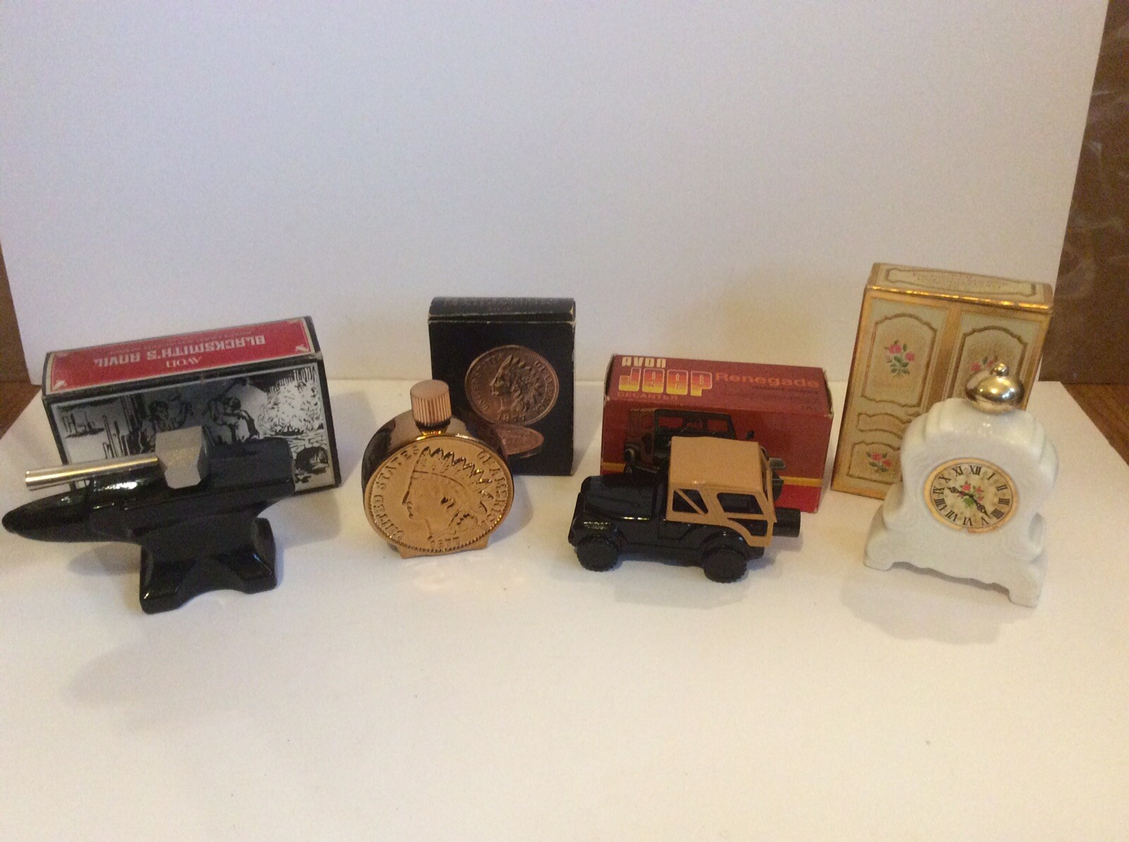 Vintage Avon Blacksmith Anvil Indian Head Penny Aftershave Jeep ...