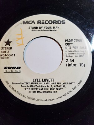 Lyle Lovett - Stand By Your Man / Stand By Your Man -MCA PROMO VG+ F153 ...
