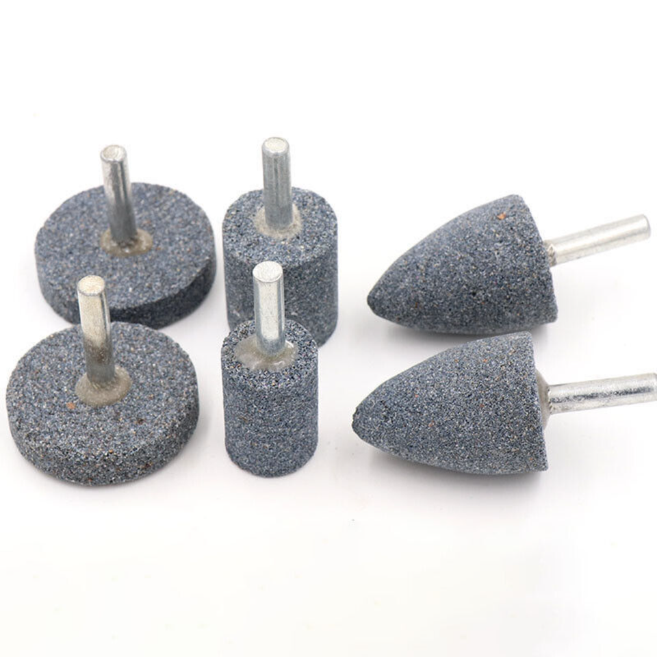 Grinding Mounted Stone Point 16-25mm Abrasive Wheel 6mm Shank Drill ...