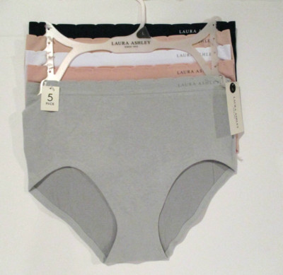 Laura Ashley Women's brief seamless panties 5 Pair size Large | eBay