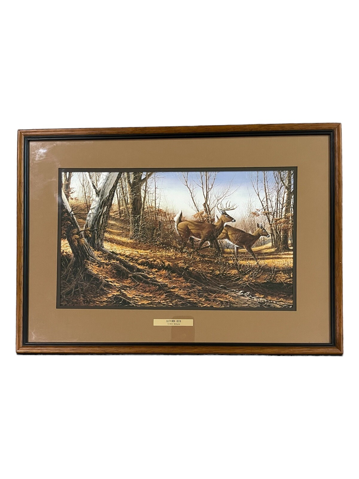 Terry Redlin “Autumn Run” Encore II Print Framed | eBay