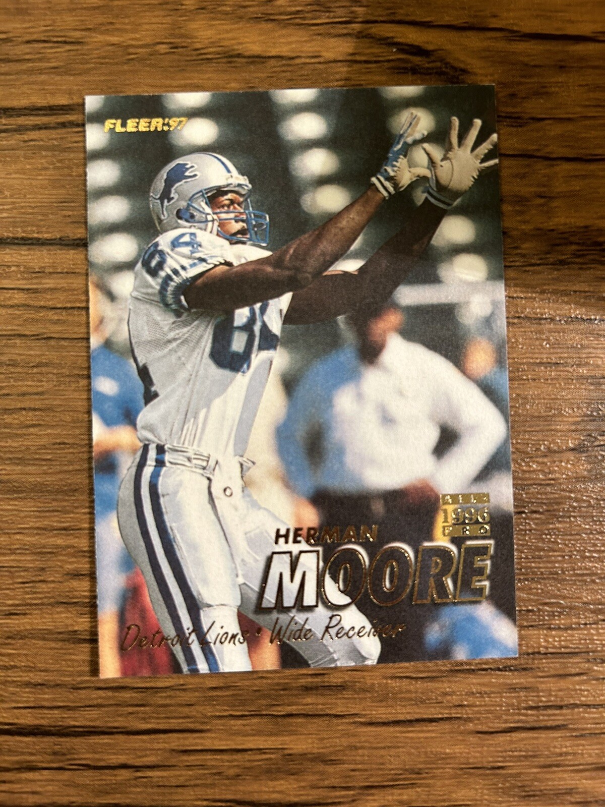 Herman Moore 4 Card Lot! Fleer Skybox Detroit Lions NM+ Free Shipping ...