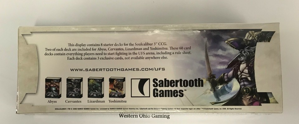 UFS CCG Soul Arena Starter Deck Box NEW TCG Universal Fighting System ...