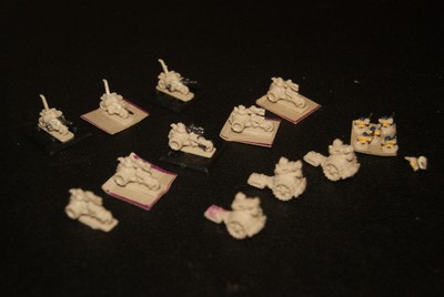 1989 Epic Imperial Space Marine squat Thudd Guns & trikes ect 6mm 40K ...