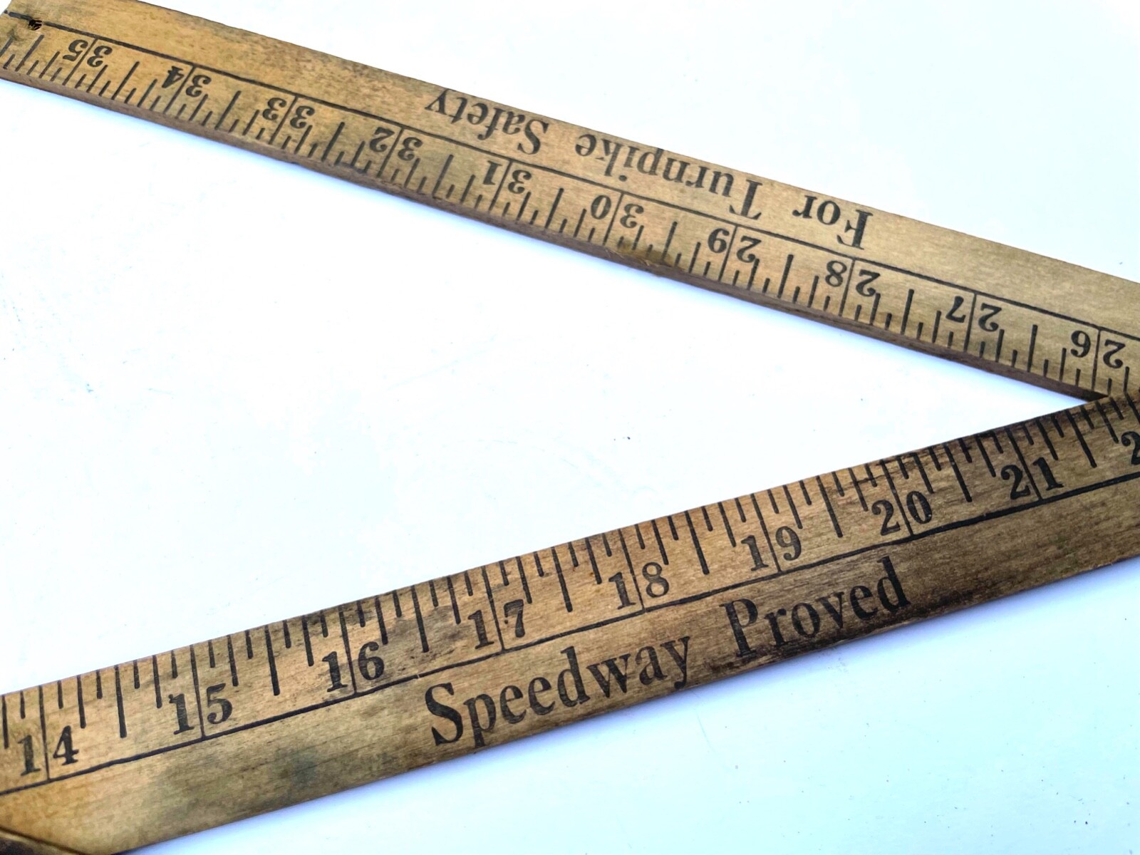 Vintage Tri-Fold FIRESTONE TIRE/ Speedway Proved Turnpike Safety Ruler ...